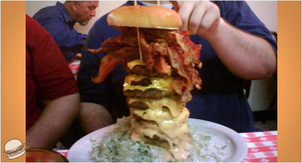 Mega Mel Burger From Mel’s Country Café : Damn That Looks Good