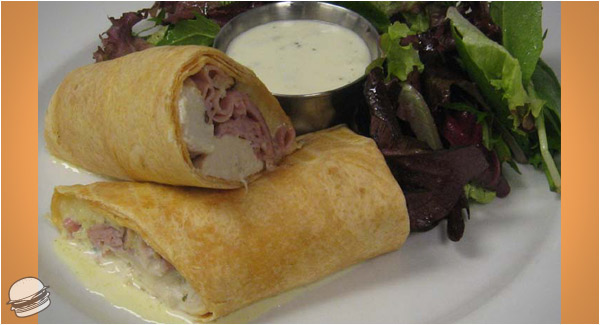 Chicken Cordon Bleu Wrap From Amadeus Cafe : Damn That Looks Good